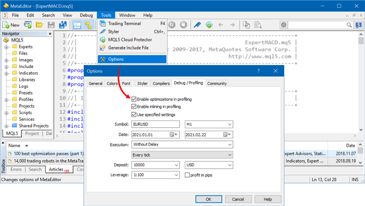 Metatrader 5 Build 2815 Access To The Depth Of Market From Python Revamped Debugger And