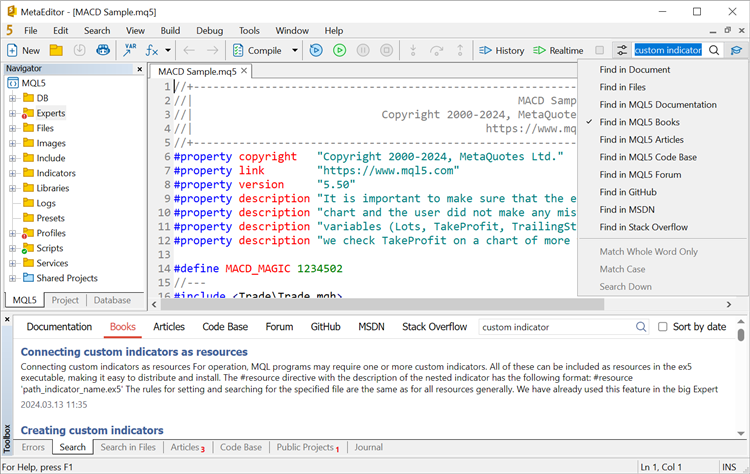 MetaTrader 5 build 4260: General improvements - Release Notes